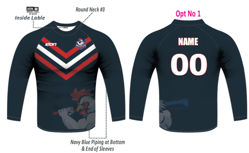Preston YCW District - PLAYER WARM UP TOP (Long Sleeve